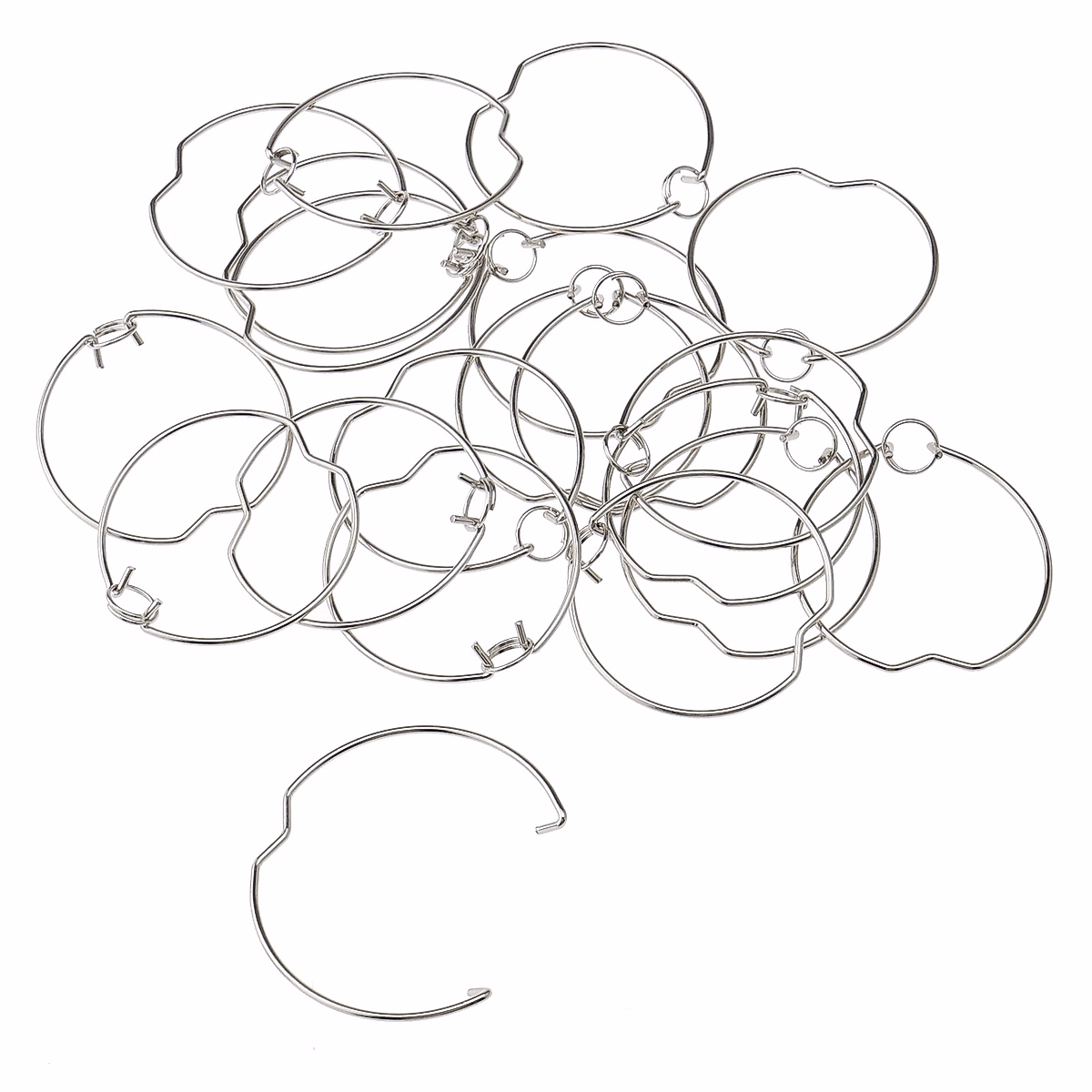 20pcs Lamp Retaining Spring Clip Ring Compatible with 50mm MR16 GU10 Spot Light Downlight