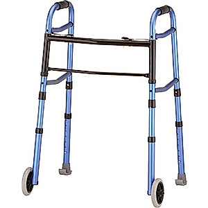 NOVA Medical Products Walker Glide Skis, Universal Fit, One Pair, Gray