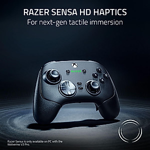 Razer Wolverine V3 Pro Wireless Gaming Controller: Licensed for Xbox Series X|S, Xbox One, Windows PC - 6 Remappable Buttons - Fast Triggers - Customizable Thumbsticks - Wired Tournament Mode - Black