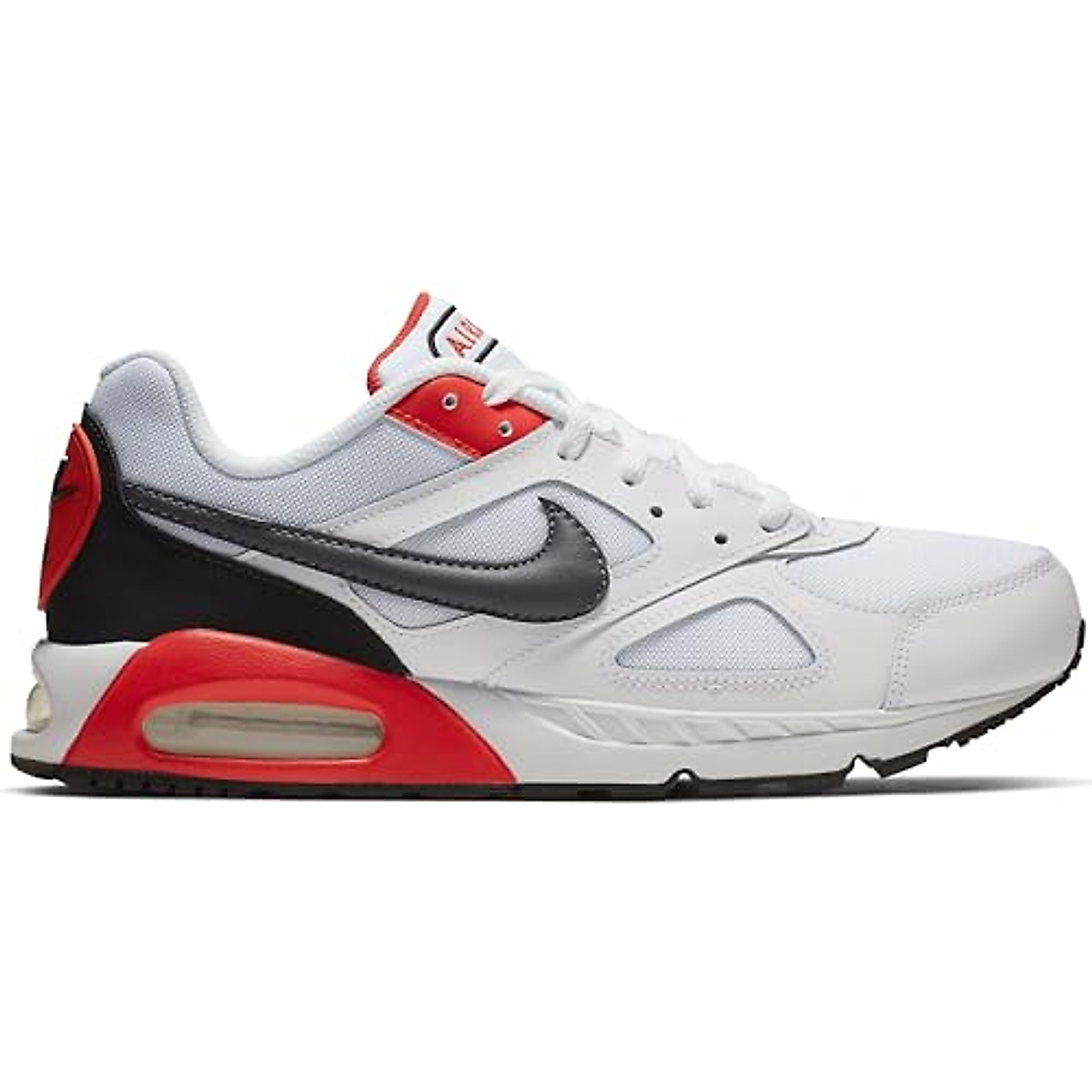 Nike Men's Low-Top Sports Shoe, White Dark Grey Habanero Red 100, 12