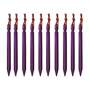 10Pcs 18cm Outdoor Triangle Nail Aluminum Alloy Awning Pegs Tent Stake Nail