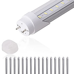 PARNOARCK Led Shop Light 4ft, Led Garage Light,40W T8 6500K Daylight 4500LM Clear Cover,for Garage Warehouse Workbench Workshop,16-Pack