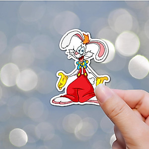3.5" Roger Rabbit Classic Vintage Retro Nostalgic Animated Cartoon Laminated Sticker Decal gift perfect for laptop, kindle, pc, tumbler, tablet and more