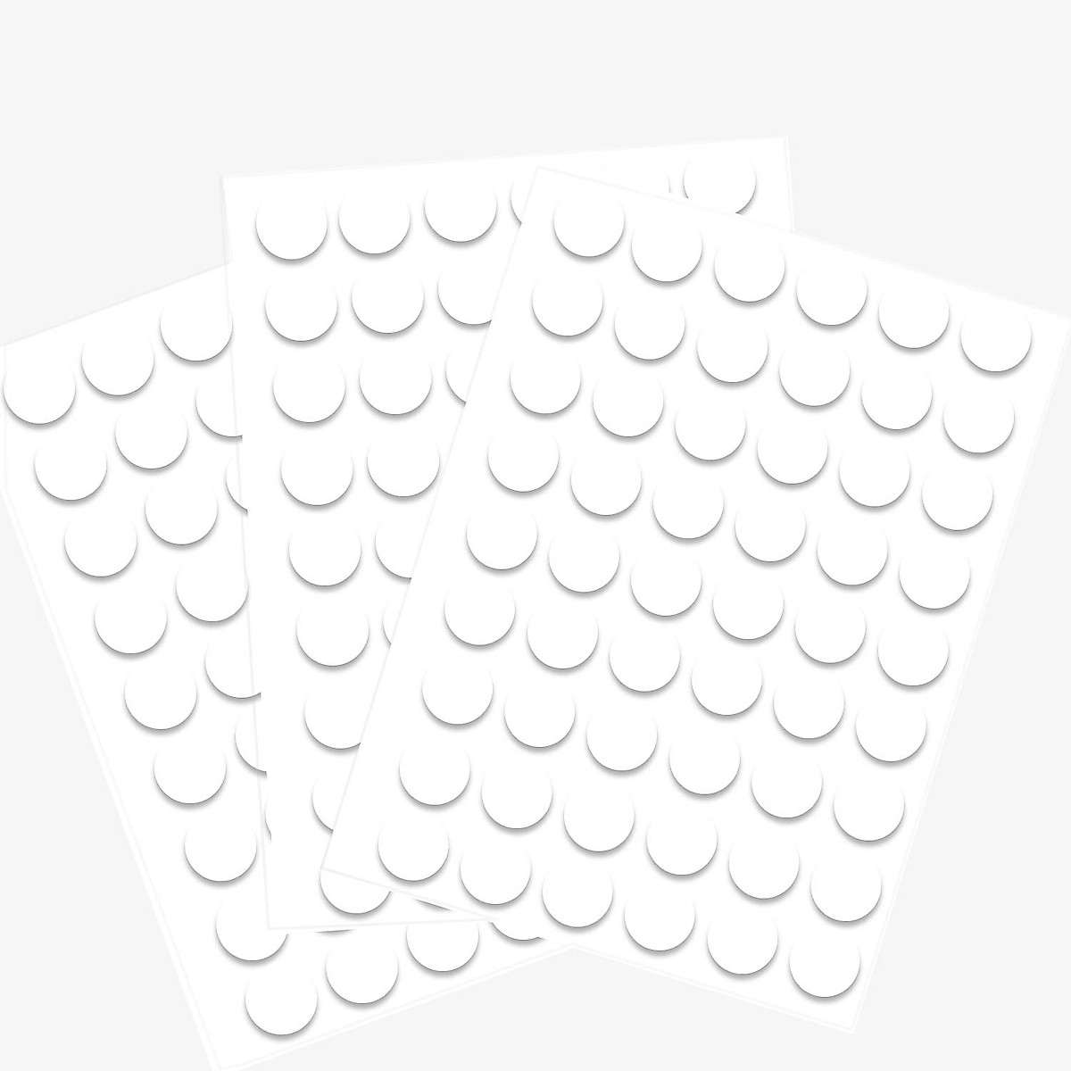 162 Pcs Plastic Screw Hole Covers Stickers Self-Adhesive Screw Hole Stickers for Wood Furniture Cabinet Shelve Plate White