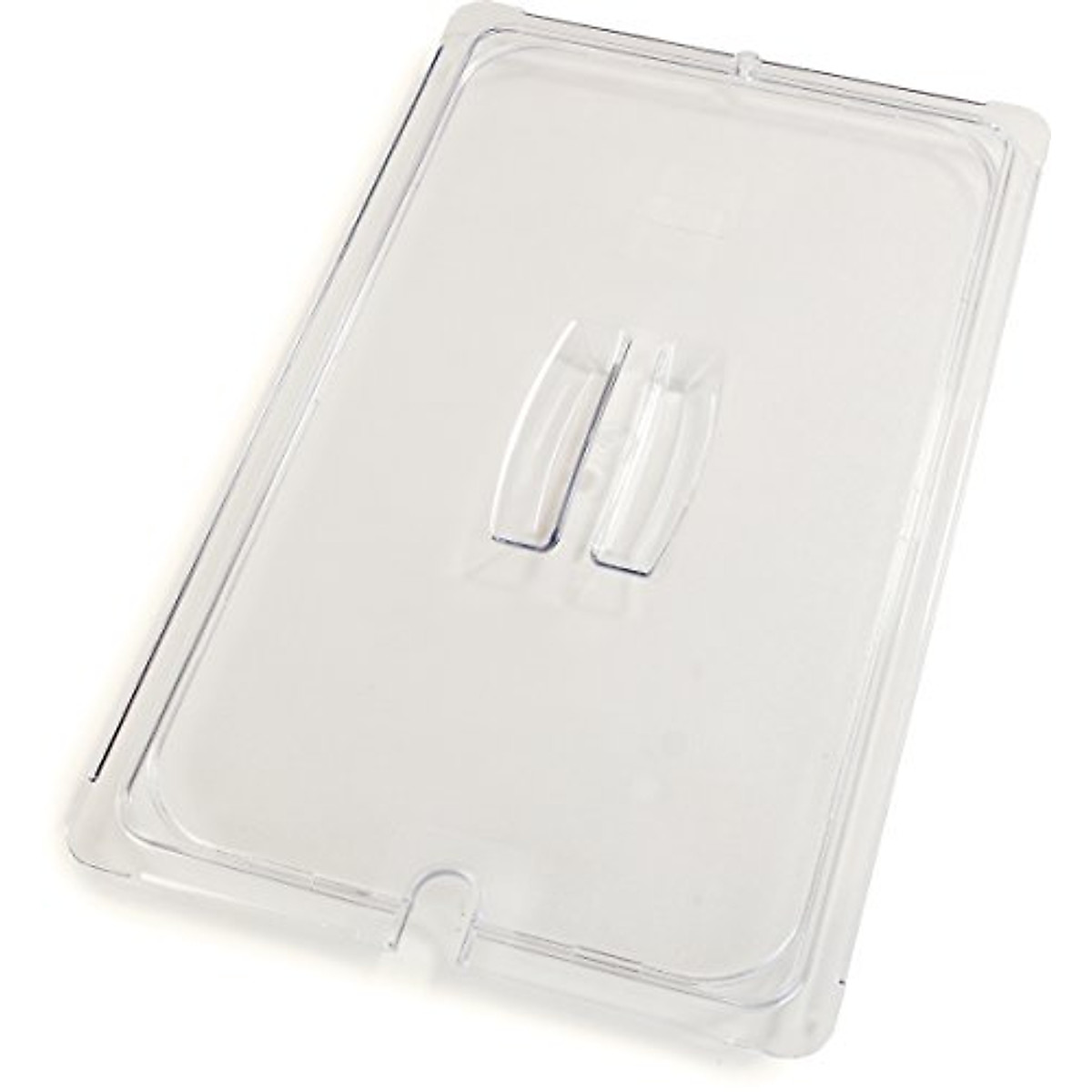 Carlisle FoodService Products 10211U07 StorPlus Full Size Polycarbonate Universal Handled Notched Food Pan Lid, Clear