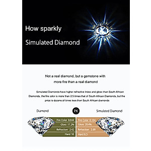 Effinny Engagement Ring for Women 6.0ct Elongated Cushion Cut,18K Gold Plated Sterling Silver Simulated Diamond Promise Ring(Size:7)