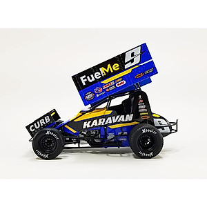 Winged Sprint Car #9 Kasey Kahne Karavan - Fuel Me Kasey Kahne Racing World of Outlaws (2022) 1/18 Diecast Model Car by Acme A1822012