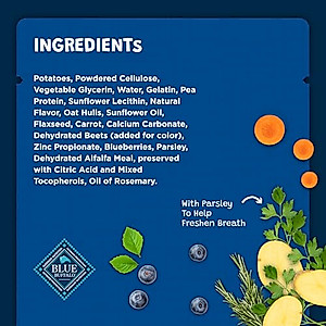 Blue Buffalo Dental Bones Small Natural Dental Chew Dog Treats Bag Value Pack