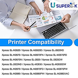 SuperInk 2 Pack Premium High Yield Toner Cartridge Replacement Compatible for Samsung MLT-D115L 115L MLT-D115S Work with Xpress SL-M2830DW SL-M2870FW SL-M2820DW M2880FW SL-M2620 M2670 Printers