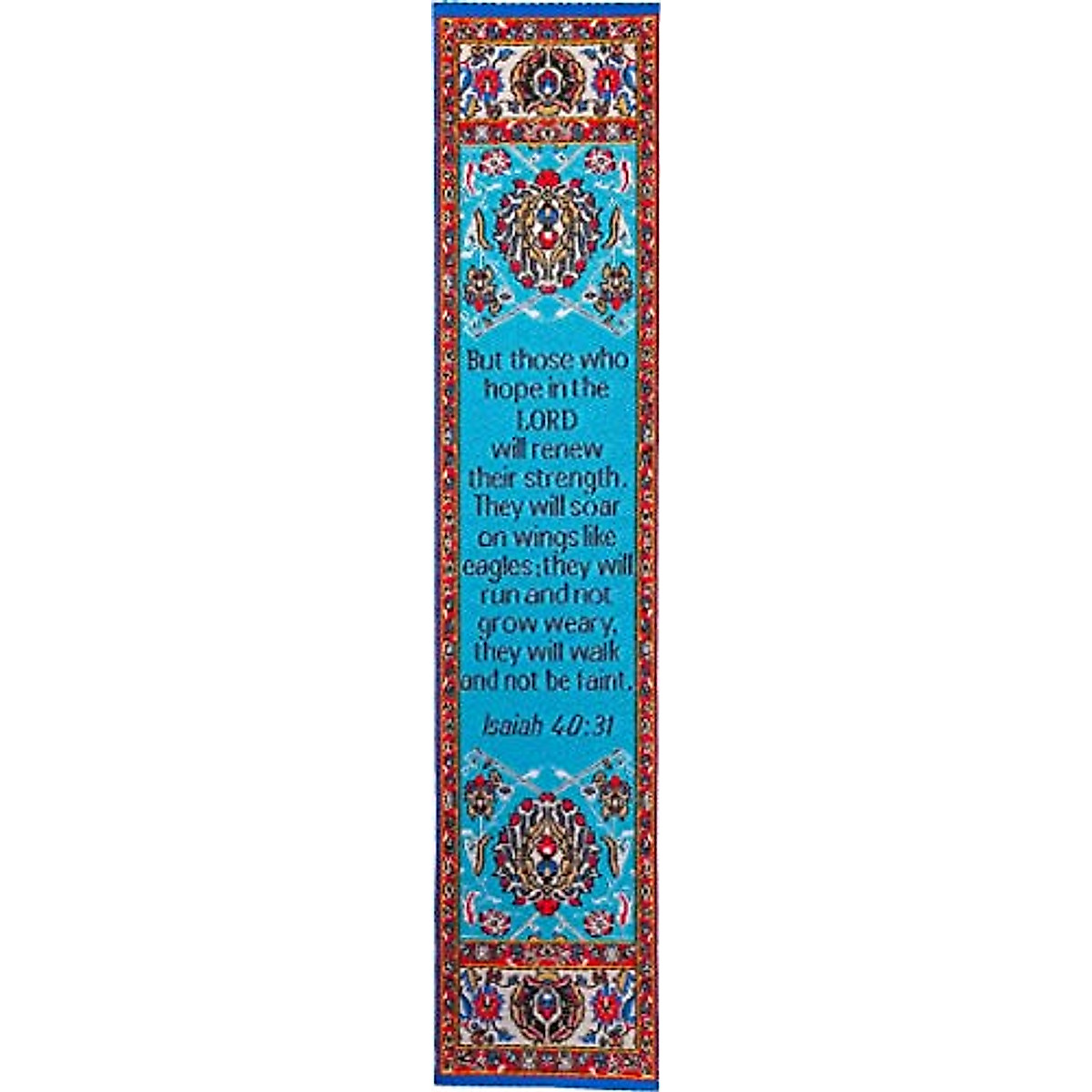 Do Not Be Afraid, Themed Assortment of 4 Woven Fabric Bible Verse Bookmarks, Silky Soft & Flexible Religious Bookmarkers for Novels Books & Bibles, Woven Design, Memory Verse Gift