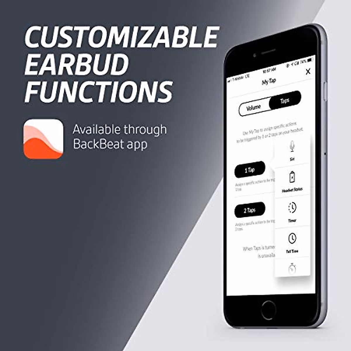 Plantronics BackBeat FIT 3100 True Wireless Earbuds Headphones Black Bluetooth Headphones and Headsets