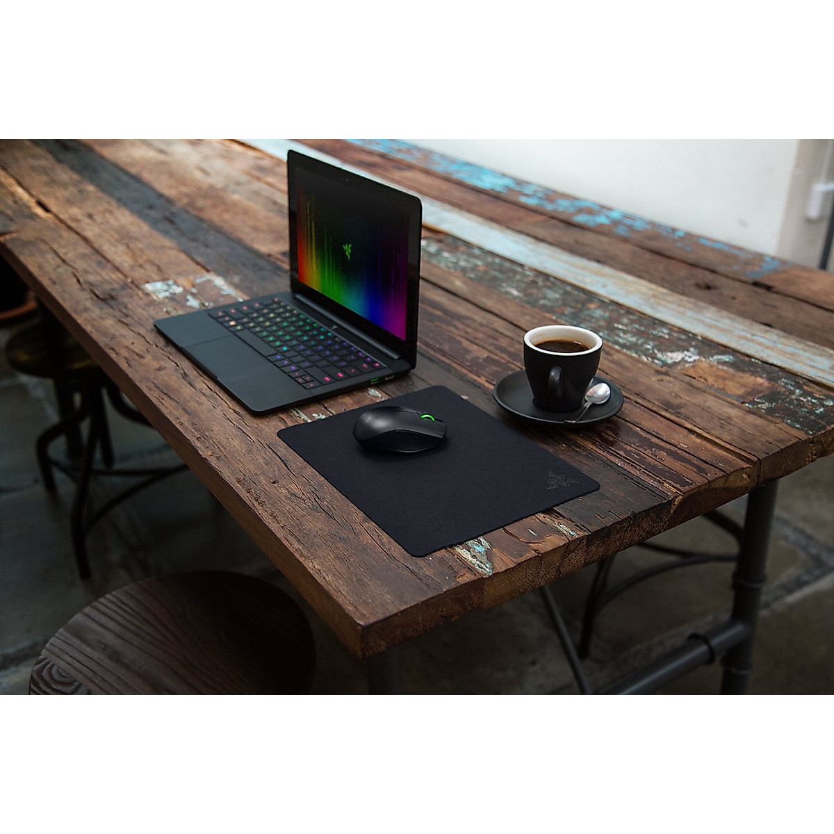 Razer Goliathus Speed (Small) Gaming Mousepad: Smooth Gaming Mat - Anti-Slip Rubber Base - Portable Cloth Design - Anti-Fraying Stitched Frame - Stealth