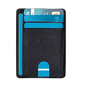 iZiv Slim Wallet,Mini RFID Front Pocket Wallets Minimalist Secure Thin Credit Card Holder