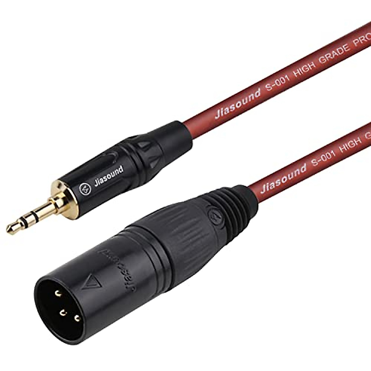 innomaker 2-Pack 5ft 3.5mm Stereo to XLR Balanced Male Cable with 24 AWG Copper Wire