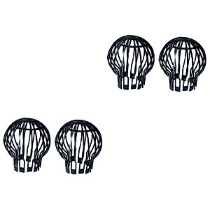 4 Pcs Eaves Filter Cover Round Balloons Expanding Water Hose mesh Filter roof Leaf Guard Gutter Leaf Strainer Gutter Topper Drainage Strainer Cover Draining Tube Filter Cover