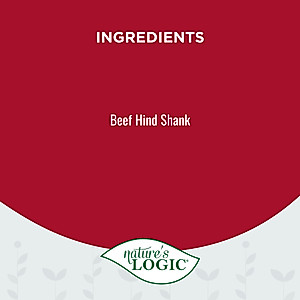 Nature's Logic Beef 7-8" Hind Shank Bone Treat, 1lb, 1 Pack