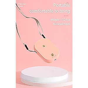 Amadething Portable Neck fan, Rechargeable Personal Cooling Device,portable fan for travel , portable fan handheld, mini fan portable, Necklace Fan, Fan Necklace with 3 Wind Speed (Green)