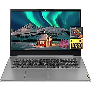 Lenovo Newest Ideapad 3 17.3" FHD Business Laptop, AMD Ryzen 5 5625U(6 Cores, Up to 4.3GHz), 24GB RAM, 1TB NVMe SSD, Fingerprint, Webcam, Fullsize KB, WiFi 6, HDMI, Type-A&C, Win 11, GM Accessories
