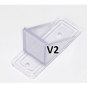 JSP Manufacturing V2-Mini Roof Guard Snow Guard Prevent Sliding Ice Snow Stop Buildup Plastic Multipack-Multicolor (100, Clear)
