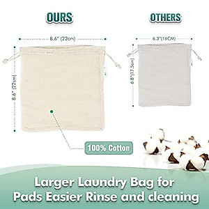 wegreeco Cotton Rounds Reusable -Reusable Bamboo Makeup Remover Pads for All Skin - Bamboo Cotton Cloth for Removing Makeup - Reusable Dog Eye Wipes Tear Stain Remover (Bamboo Velour, 3 Color)