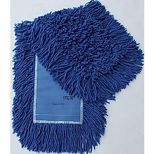 Heavy-Duty Industrial Closed-Loop Dust Mops - 6 Pack (Blue) - 48 Inch