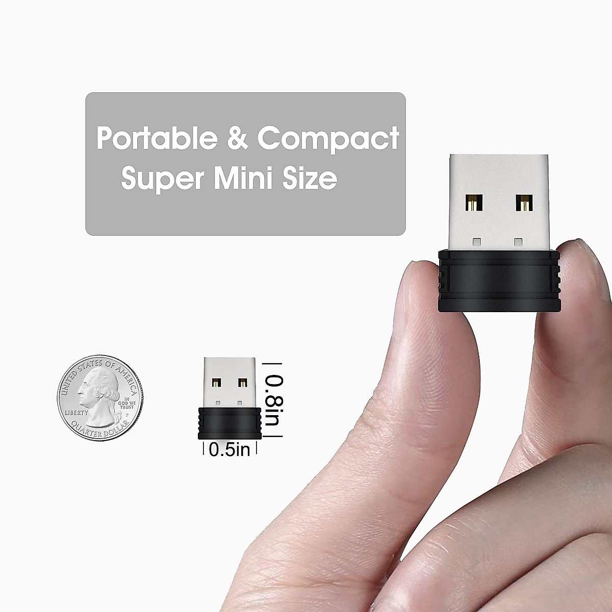 Mouse Jiggler Mover Wiggler Undetectable Shaker USB Port for Computer Laptop, Keeps PC Awake, Simulate Movement to Prevent Laptop Entering Sleep, No Software Plug-and-Play