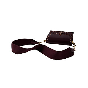 Reason Charm 2.36" Wide Unadjustable Crossbody Bag Strap Replacement All-Match Canvas Strap for Handbags Purse and Shoulder Strap (Deep Red)