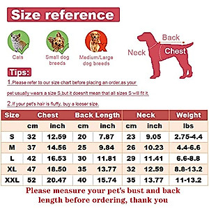 Fleece Pet Elastic Jumpsuit with Pull Ring, Dog Pajamas for Small Dogs Cats, Warm Fleece Pet Dog Jumpsuit with Pull Ring Clothes Puppy Cat Coat Jacket Outfits (M, Pink)