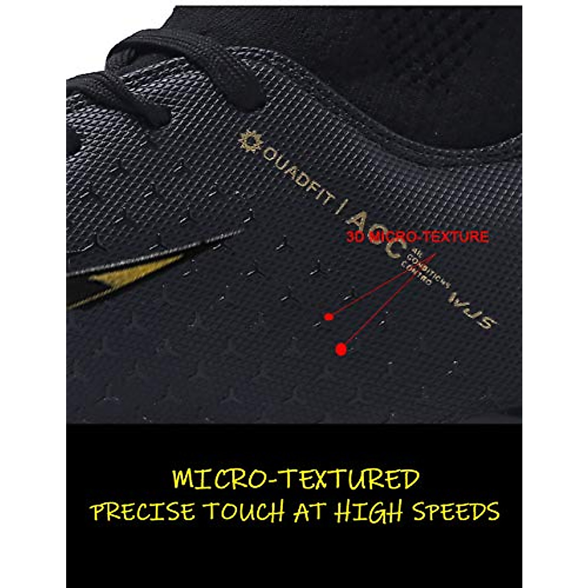 Niber Soccer Cleats Big Boys Size Ankle Boots Women Turf Outdoor Soccer Shoes for Men Size FG Football Boots, 76-1white, 9 Big Kid