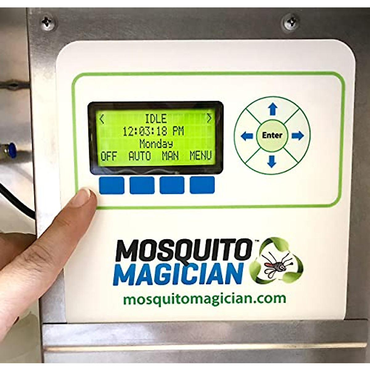 Sprinkler Magician Mosquito Repellent Machine Dual Reservoir Stainless Steel