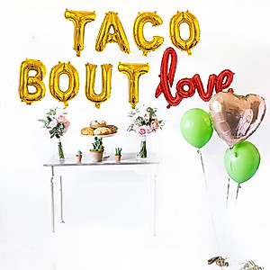 Cindo De Mayo LOVE Fiesta Bridal Shower Party Supplies Cactus Mexican Themed Banner for Anniversary Bachelorette Engagement Wedding Proposal Galentines Valentines Day Decorations 12PCS Kit of Qinsly