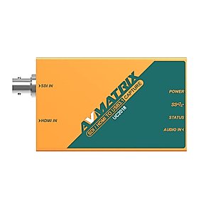 AVMATRIX UC2018 HDMI/SDI Video Capture Card with USB 3.0 Type-C 1080P 60FPS Uncompressed Transmission Speed Automatic Input Signal Detection for Live Streaming