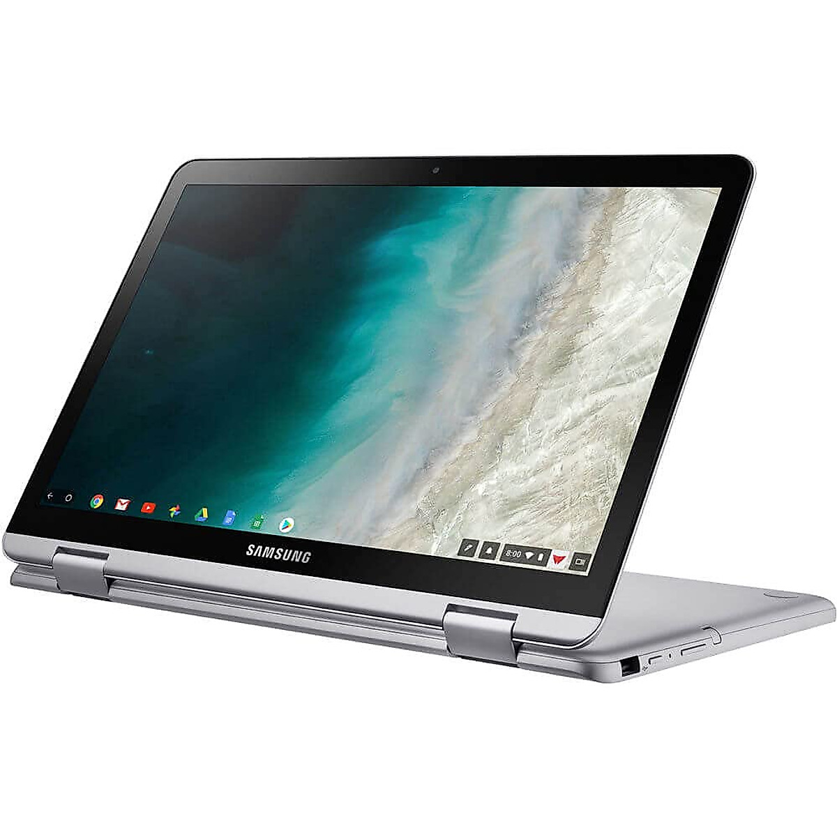 SAMSUNG XE520QAB-K02US Chromebook Plus V2, 2-in-1, Intel Core m3, 4GB RAM, 64GB eMMC, 13MP Camera, Chrome OS, 12.2", 16:10 Aspect Ratio, Light Titan