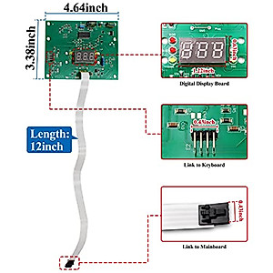 IDXL2DB1930 Display Board Replacement for Hayward H350FDP and Induced Draft Heater Models H250IDL2, H350IDL2, and H400IDL2
