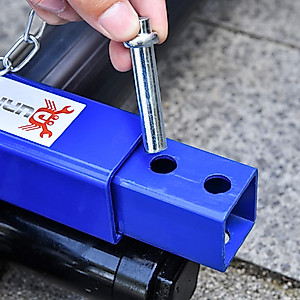 DURHAND Hydraulic Wheel Dolly Tire Jack with Ratcheting Foot Pedal for Vehicle Positioning for Car Truck RV Trailer, 1500LBS, Set of 1