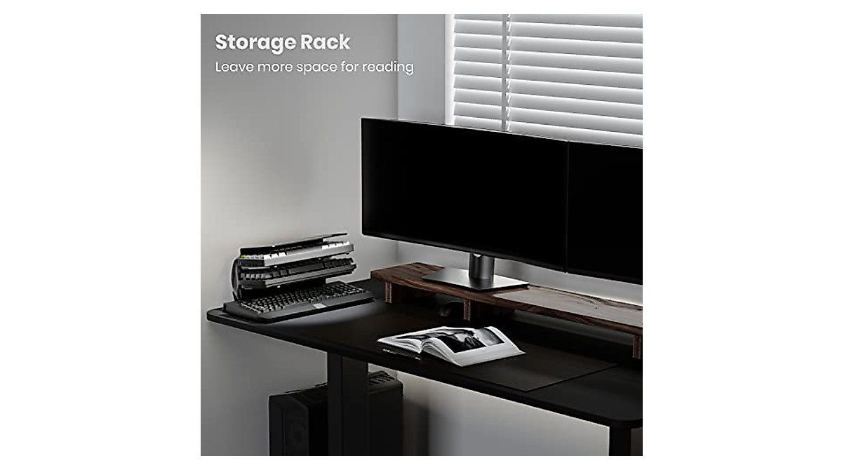 Acrylic Keyboard and Mouse Storage Rack – 3-Tier Organizer by Yikola