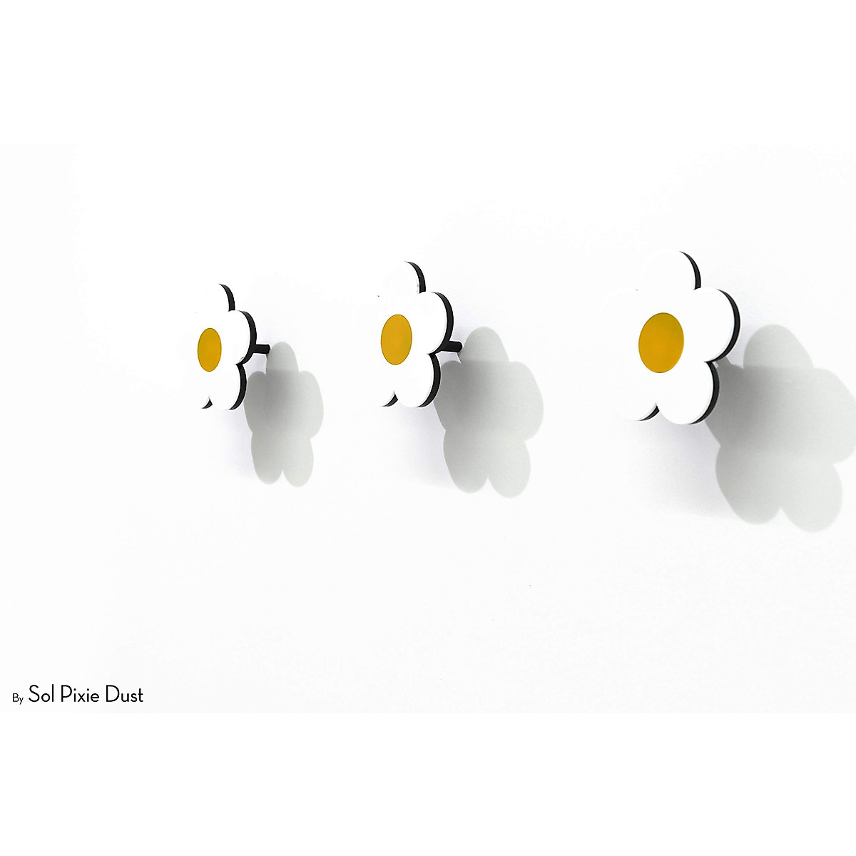 Modern Wall Hook Daisy - Kids Room decor, Coat Hook, Decorative Wall Hook, Wall Pegs, Wall Key Hanger, Kids Nursery Room