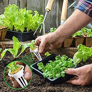 50 Pack Grow Baskets for Hydroponic Growing System, Seed pods Basket Compatible with aero Garden Grow Sponge Starter pods