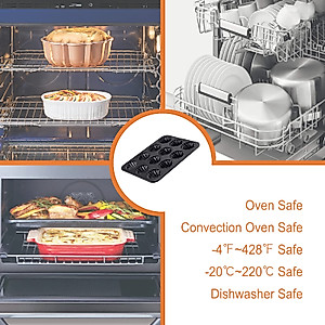 CHEFMADE Madeleine Pan, Nonstick 12 Cavity Scallop Shell Bakeware