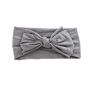 Prohouse 6 PCS Baby Nylon Headbands Hairbands Hair Bow Elastics for Baby Girls Newborn Infant Toddlers Kids