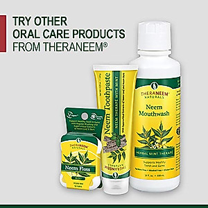 TheraNeem Tooth and Gum Powder | Supports Healthy Teeth and Gums with Probiotics, Vitamin D | Mint, 40 Grams, 200 Uses