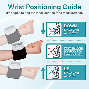 Easy@Home Wrist Blood Pressure Monitor: Easy@Home Bluetooth Smart Large Cuff BP Machine | Digital Sphygmomanometer | iOS & Android APP | EBP-085