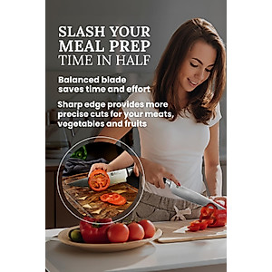 KarvePro Sharp, High Carbon Stainless Steel, Chef’s Knife-Professional 8 inch, Multipurpose Kitchen Knife