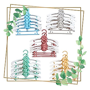 12 Pcs. Children Hangers , 11" - 14" Adjustable de Children Coat Hangers for Baby ,Child Nursery Closet Hangers, Non-Slip and Extendable Laundry Infant Hangers for Newborn Clothes
