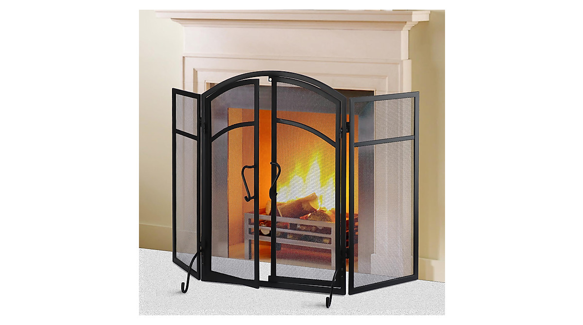 Gtongoko 3 Panel Fireplace Screen | Extra Large Fire Guard