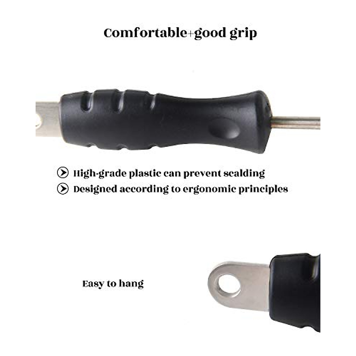 18 Inch BBQ Ash Tool for Kamado Joe Charcoal Smoker Big Green Egg Wood Burning Stove Ash Rake Grilling Poker Accessories Charcoal Garden Tools Grill Cleaning Tools