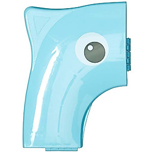 Travel AID Folding Portable Potty Training Toilet Seat Cover Liner, Portable Reusable with Non-Slip Silicone Pads and Carry Bag, for Babies, Toddlers, Kids, Owl Shape (Blue)