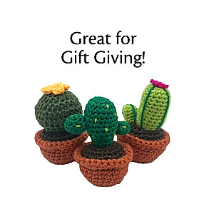 Darn Good Yarn - Crochet kit for Beginners to Intermediate | Cactus DIY Crochet Amigurumi - Crochet Kit Include Pattern, Yarn, Crochet Hook, Stuffing and Knitting Needles