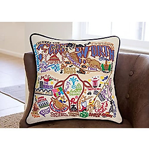Catstudio Fort Worth Embroidered Decorative Throw Pillow