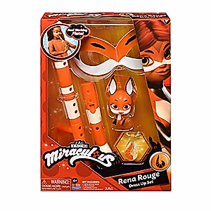 Miraculous: Tales Of Ladybug And Cat Noir Rena Rouge Role Play Set Rena Rouge Costume Kids Fancy Dress Set Mask And Accessories Ladybug Superhero Costumes For Girls And Boys